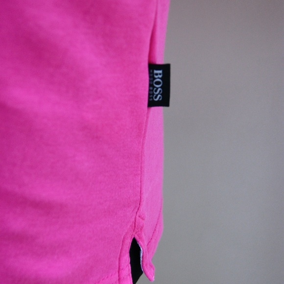 Hugo Boss | Shirts | Hugo Boss Pink Jersey Polo Shirt | Poshmark
